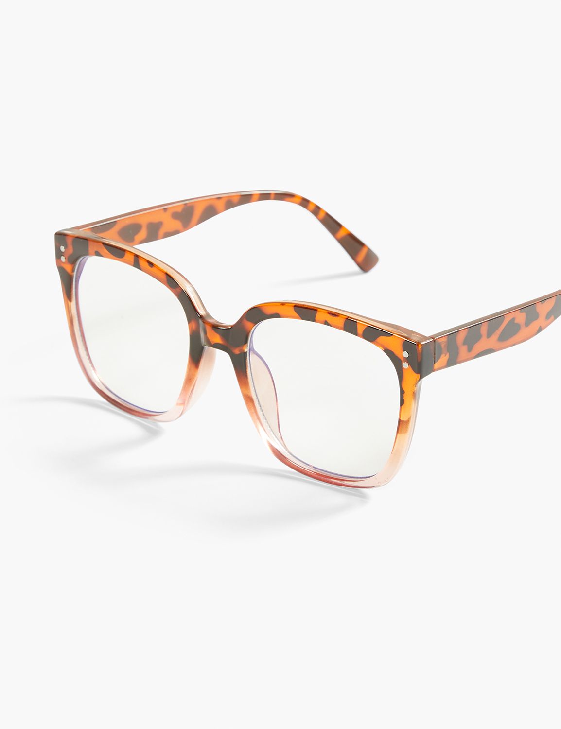 Oversized Square Blue Light Lens