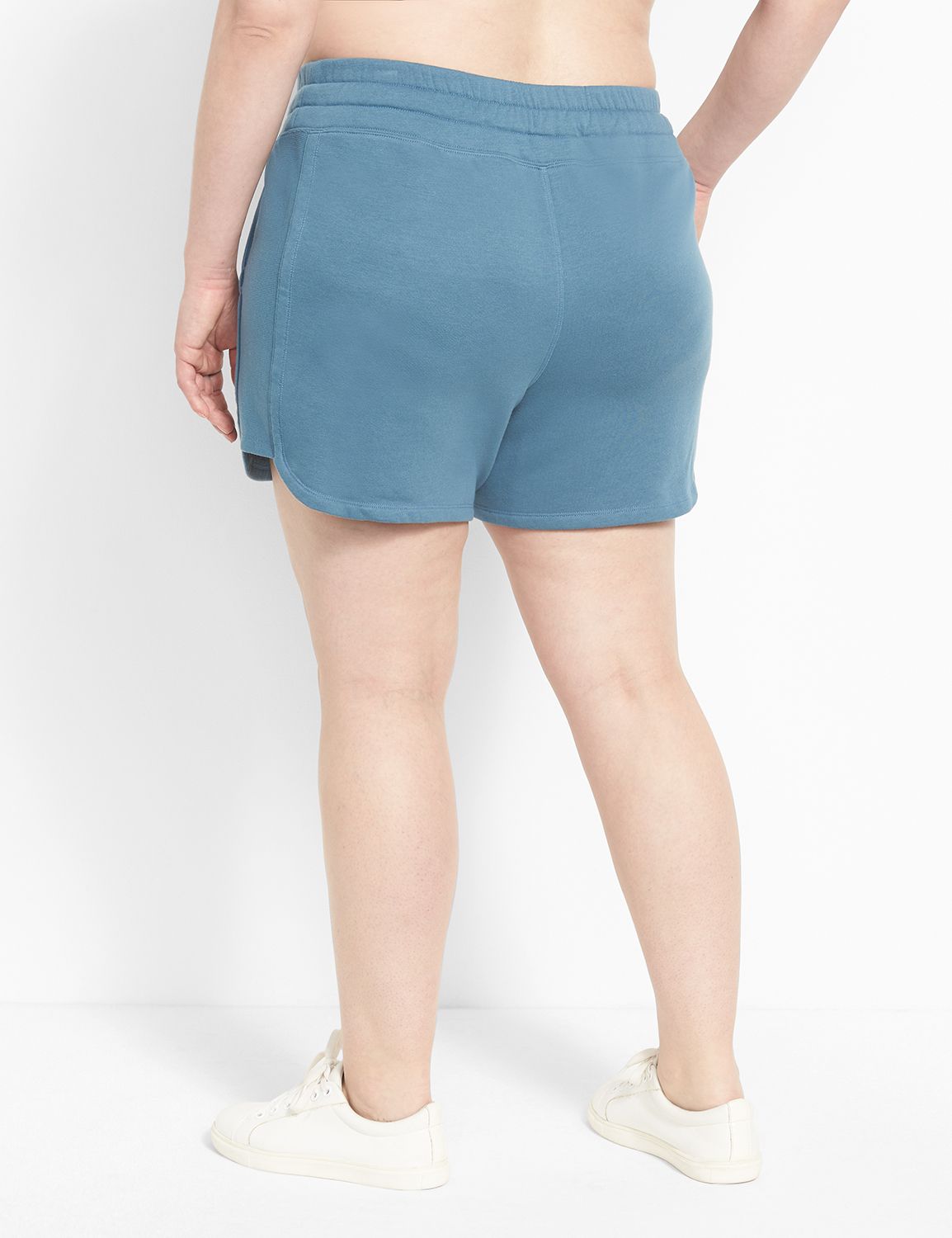 Livi Mid Rise French Terry Short Ri | LaneBryant