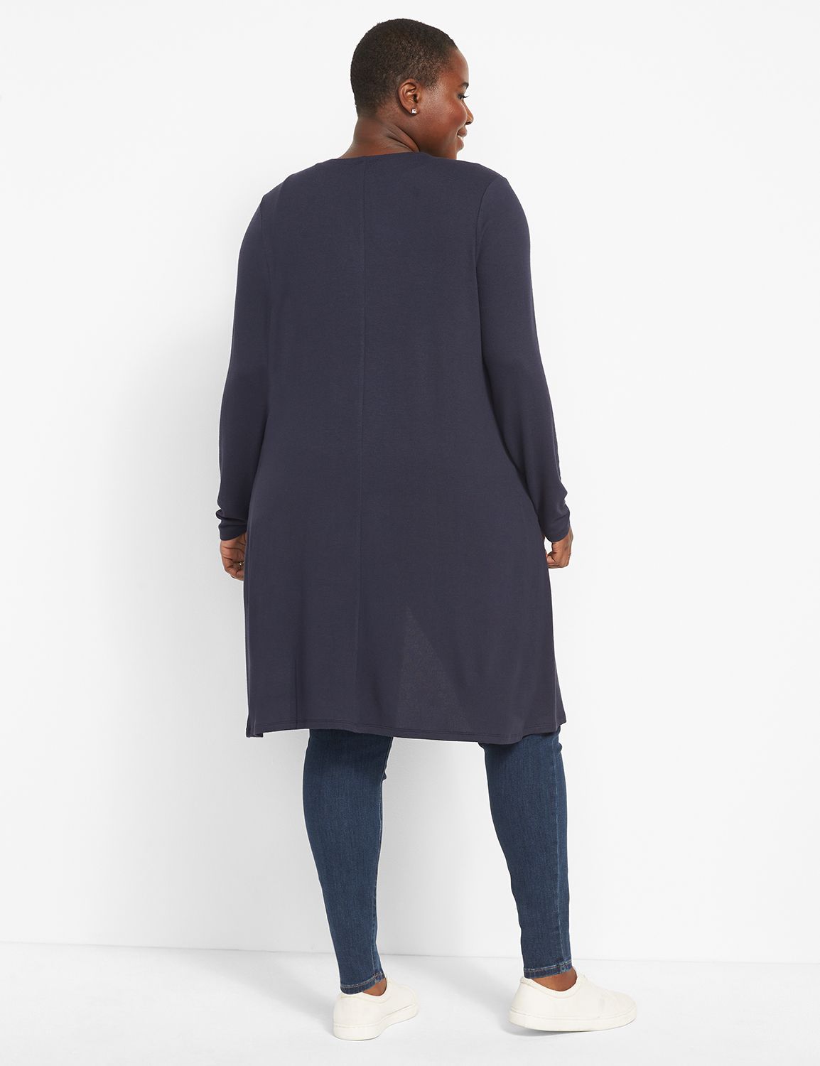 Long Sleeve Open Front Hacci Duster