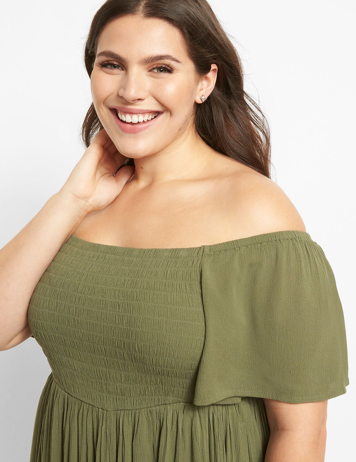 Short Flutter Sleeve Convertible Ne