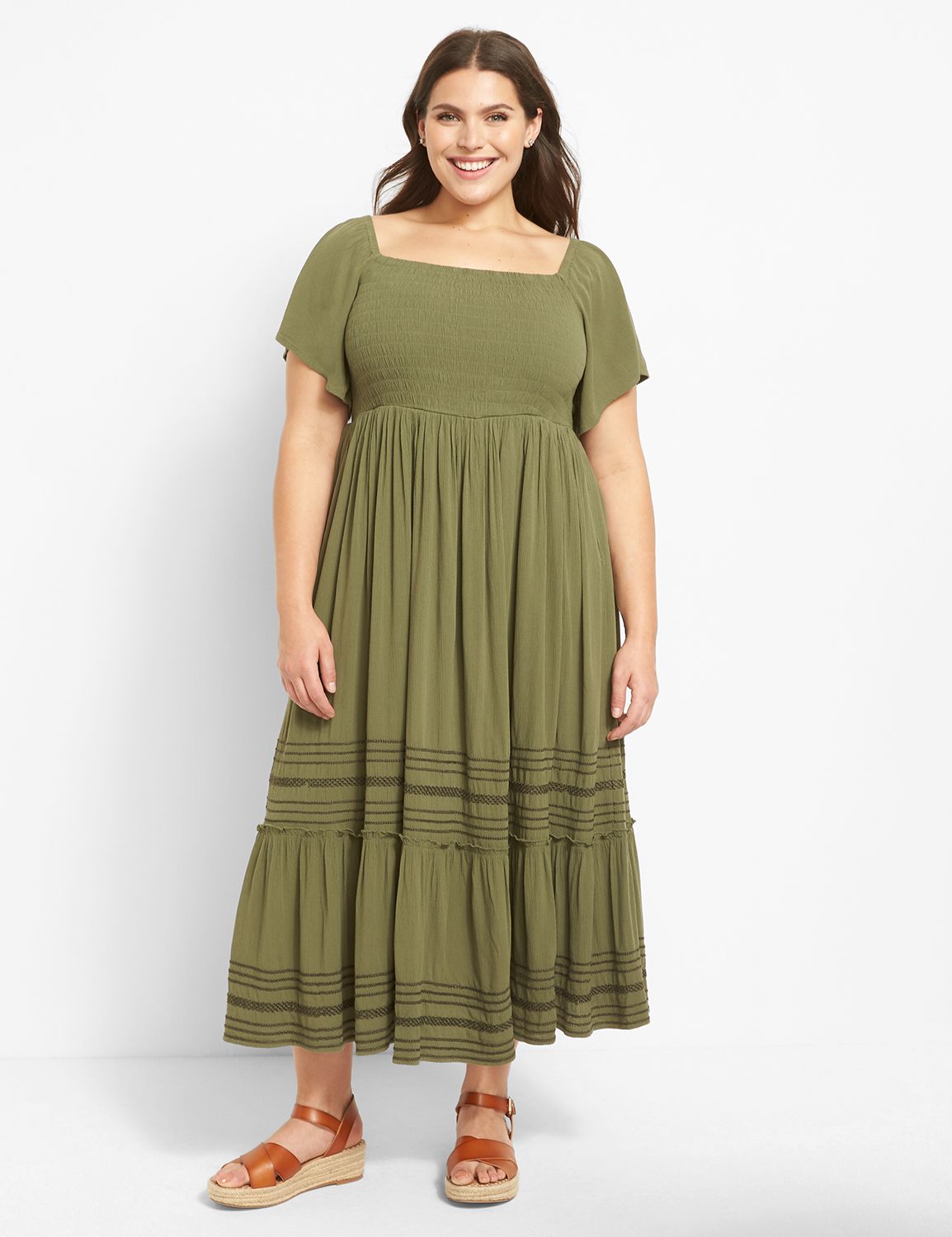 Short Flutter Sleeve Convertible Ne