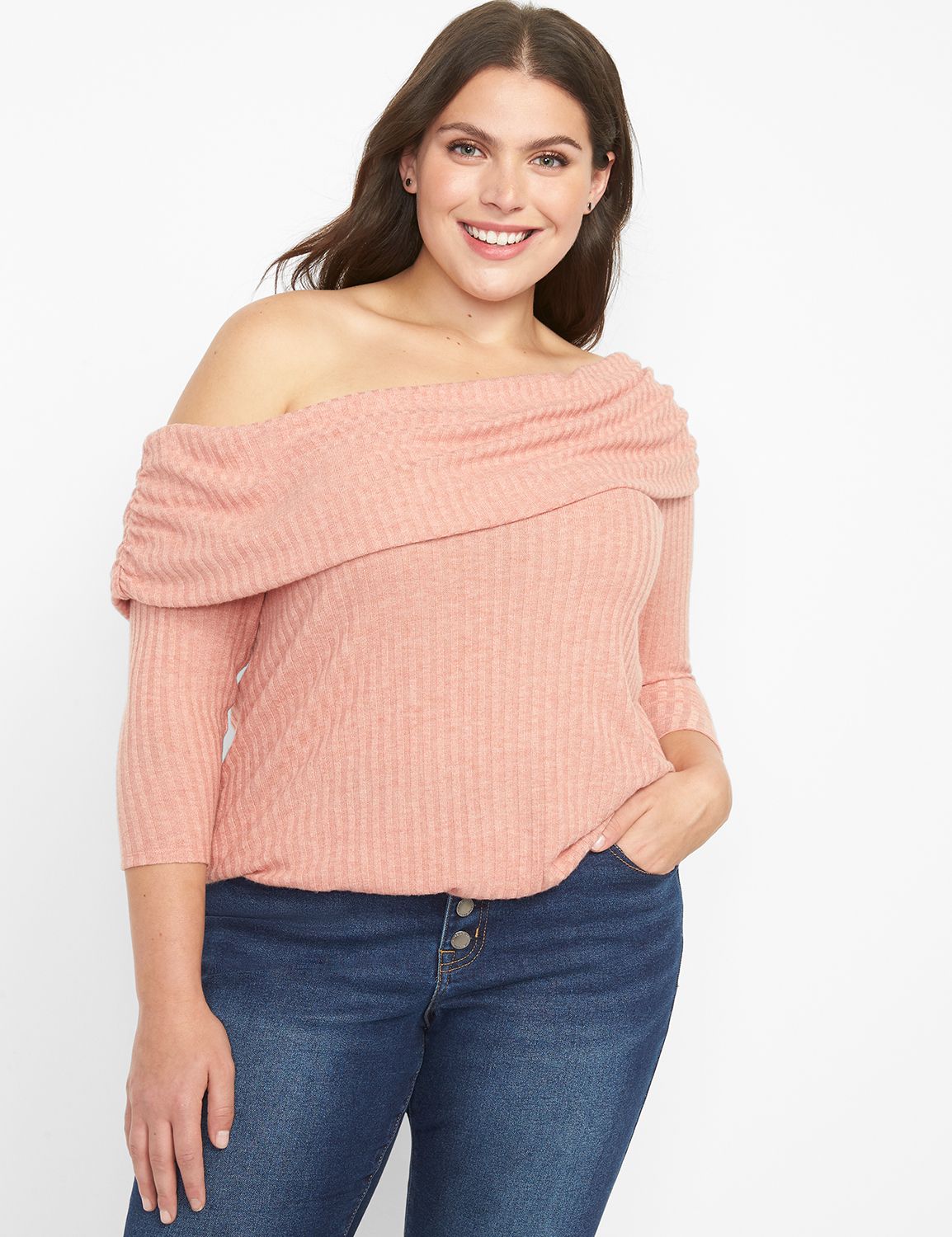 Long Sleeve Single Shoulder Knit To