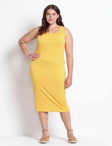 Sleeveless Scoop-Neck Bodycon Dress