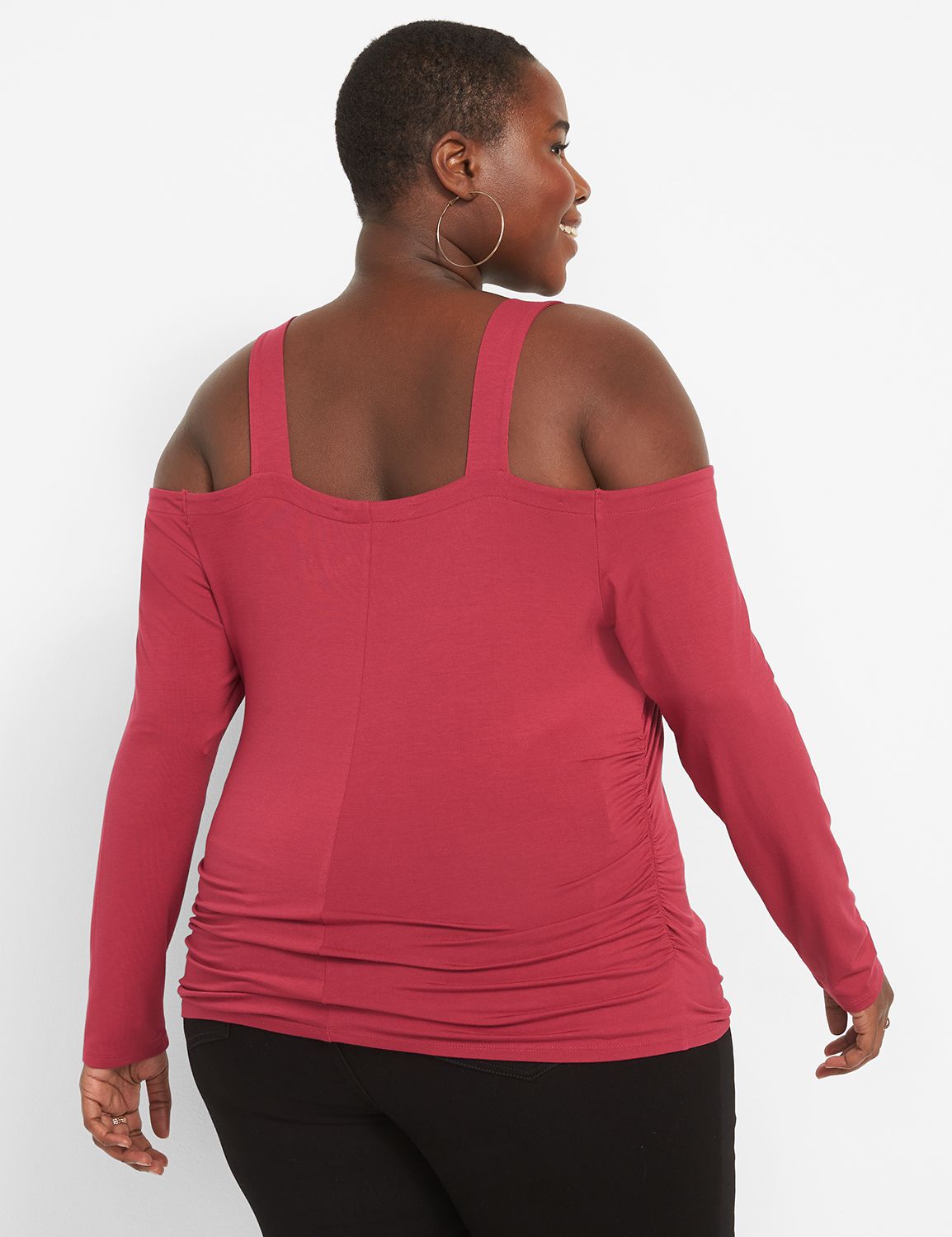 Long Sleeve Could Shoulder Cutout S