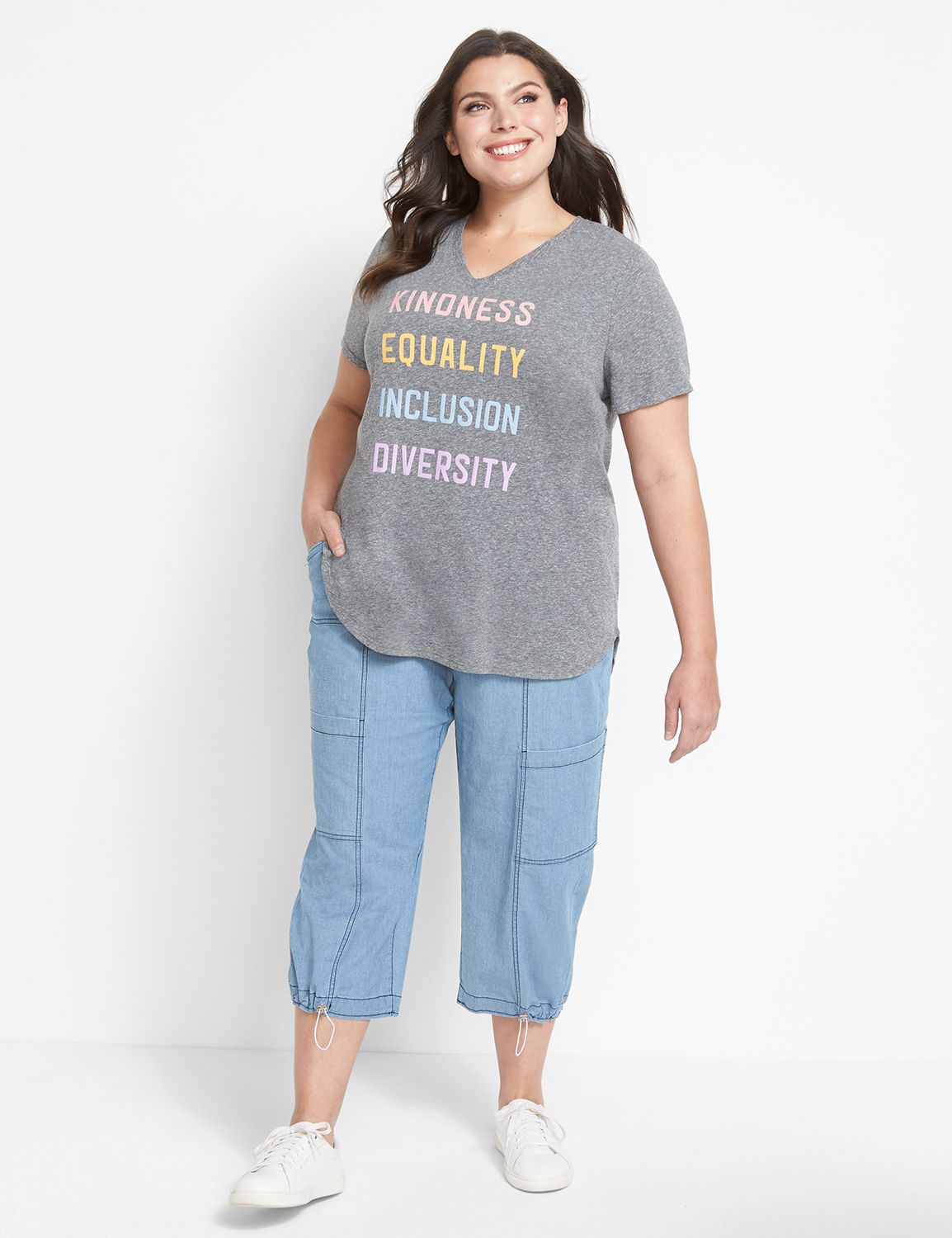 Soft Chambray Relaxed Capri