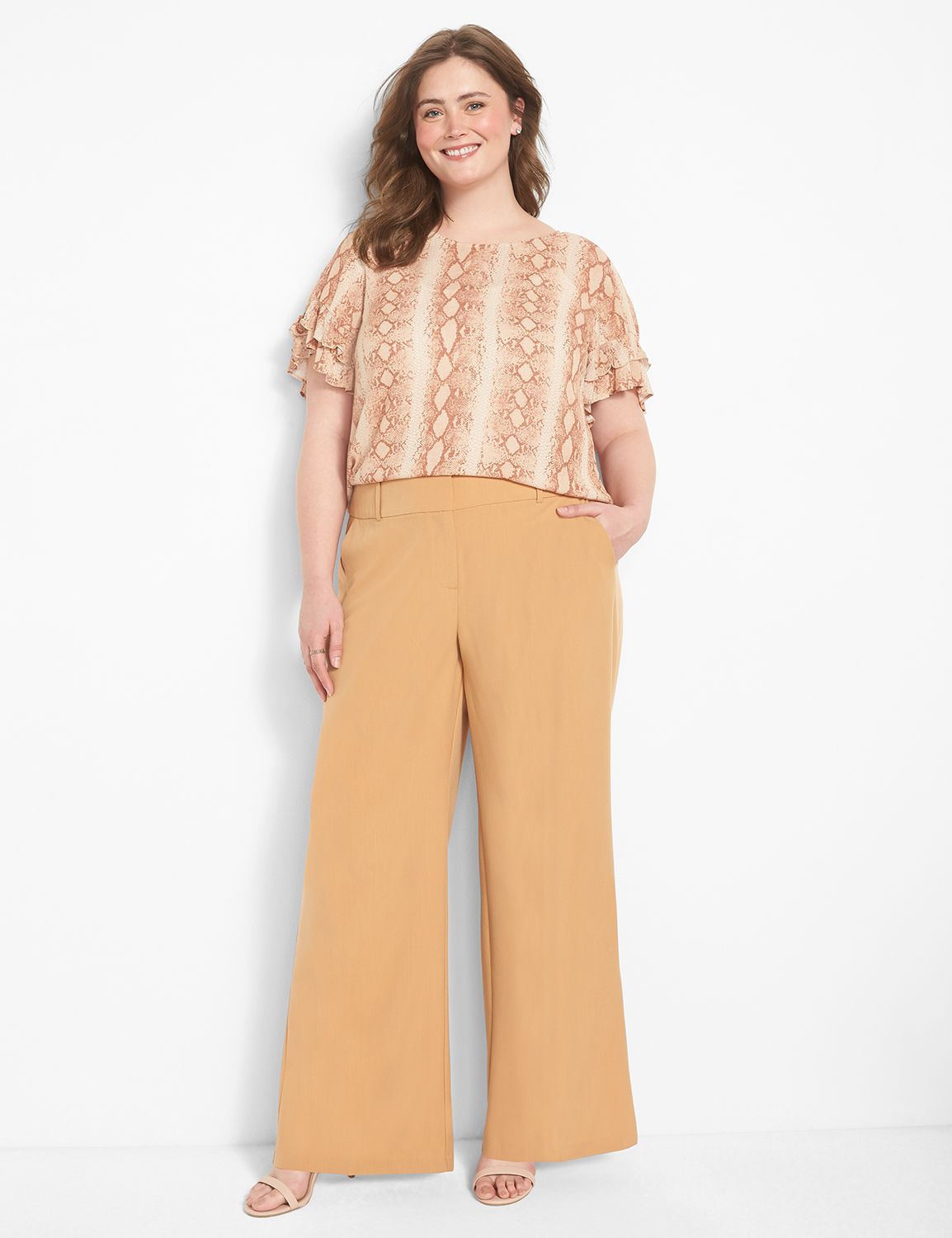 Signature Fit High-Rise Perfect Drape Wide Leg Pant