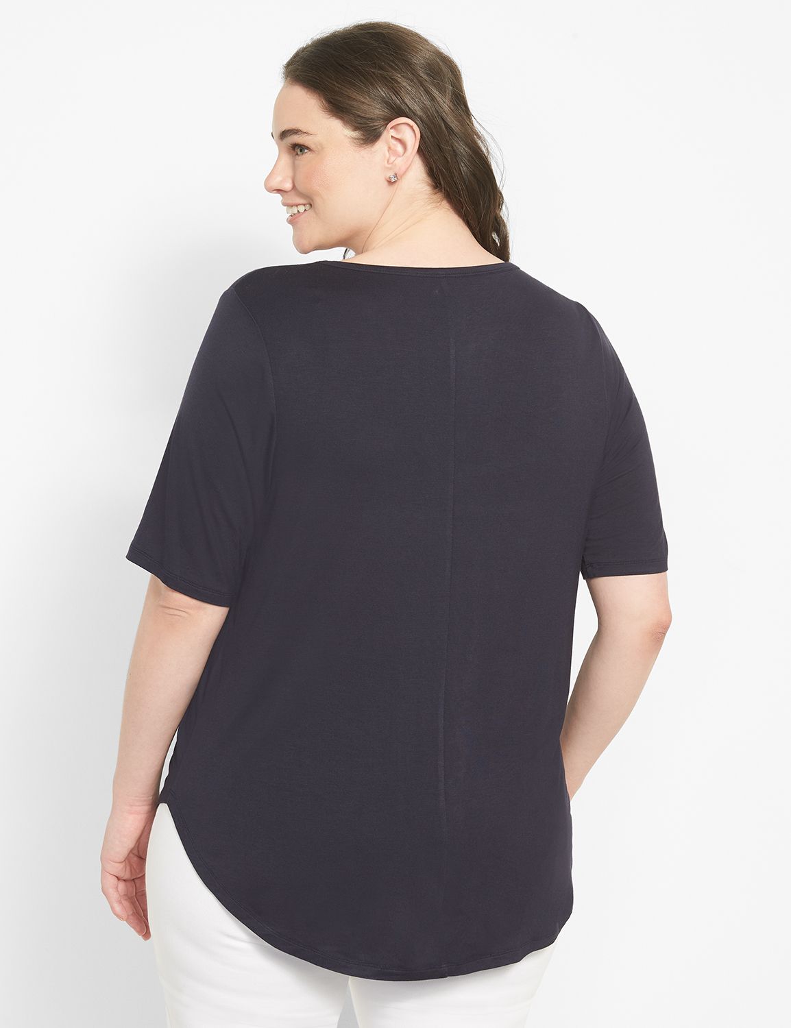 Perfect Sleeve Open Crew Neck Curve