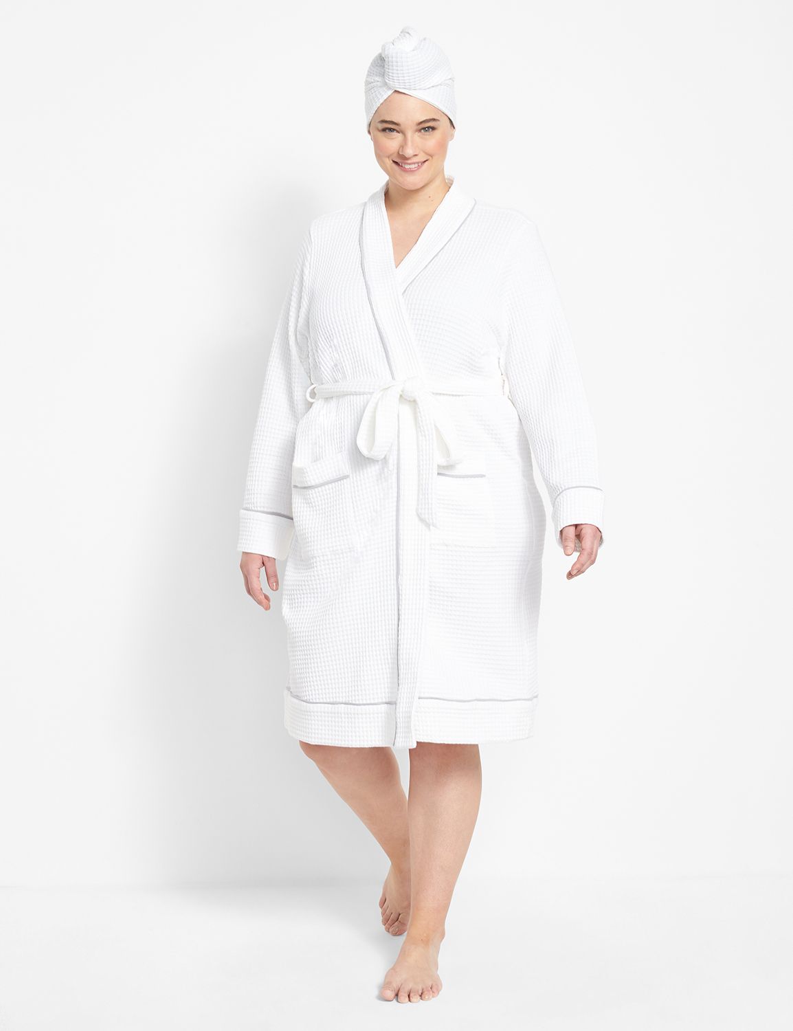 Spa Waffle Midi Robe
