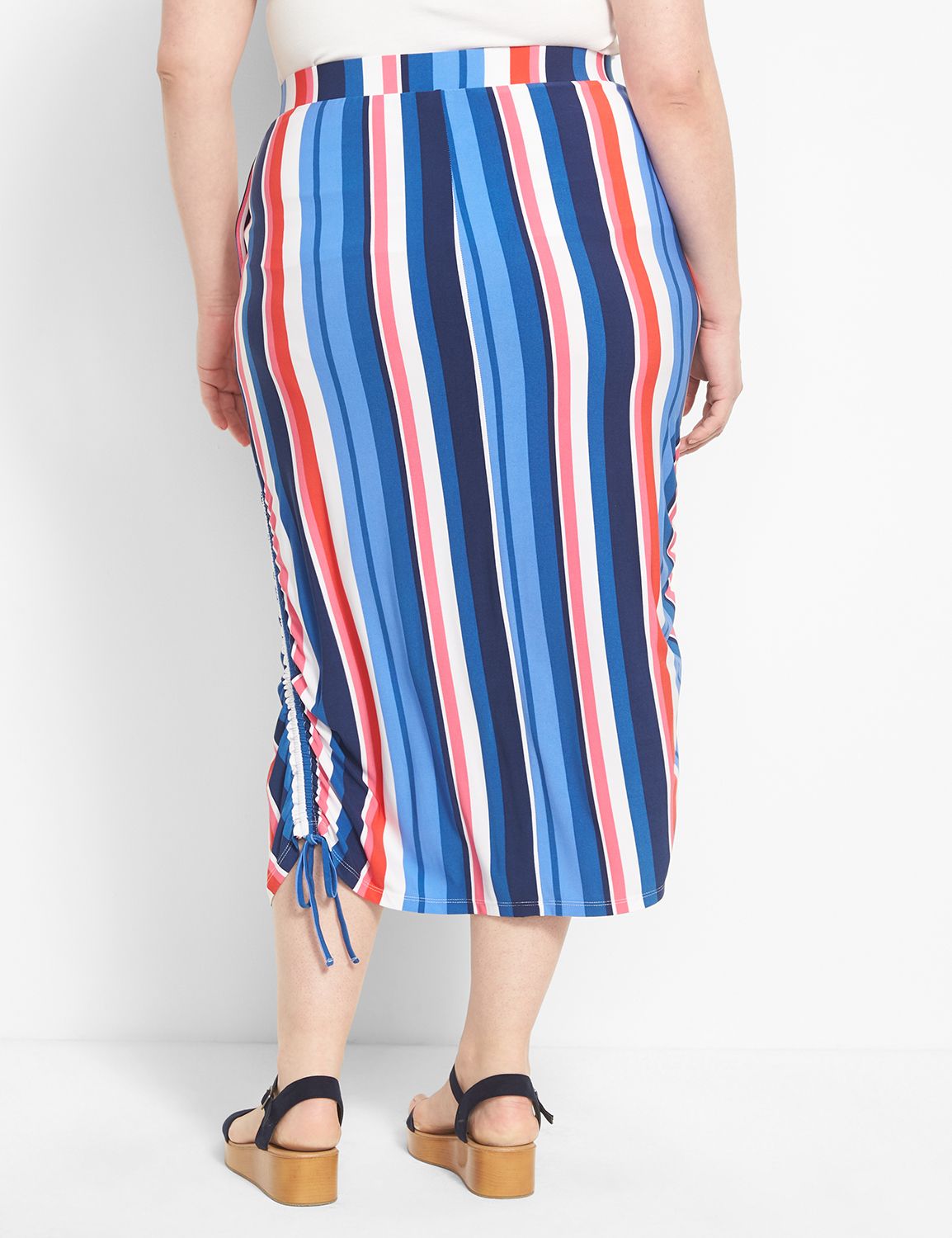 Side Ruched Midi Skirt 1125832