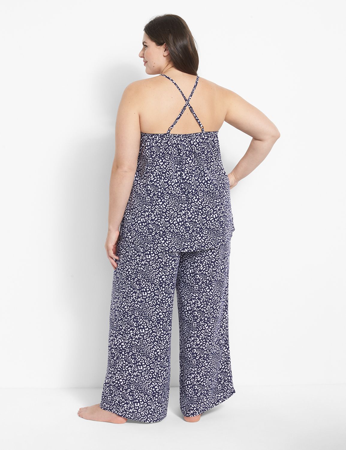Woven Cross Back Cami and Wide Leg | LaneBryant