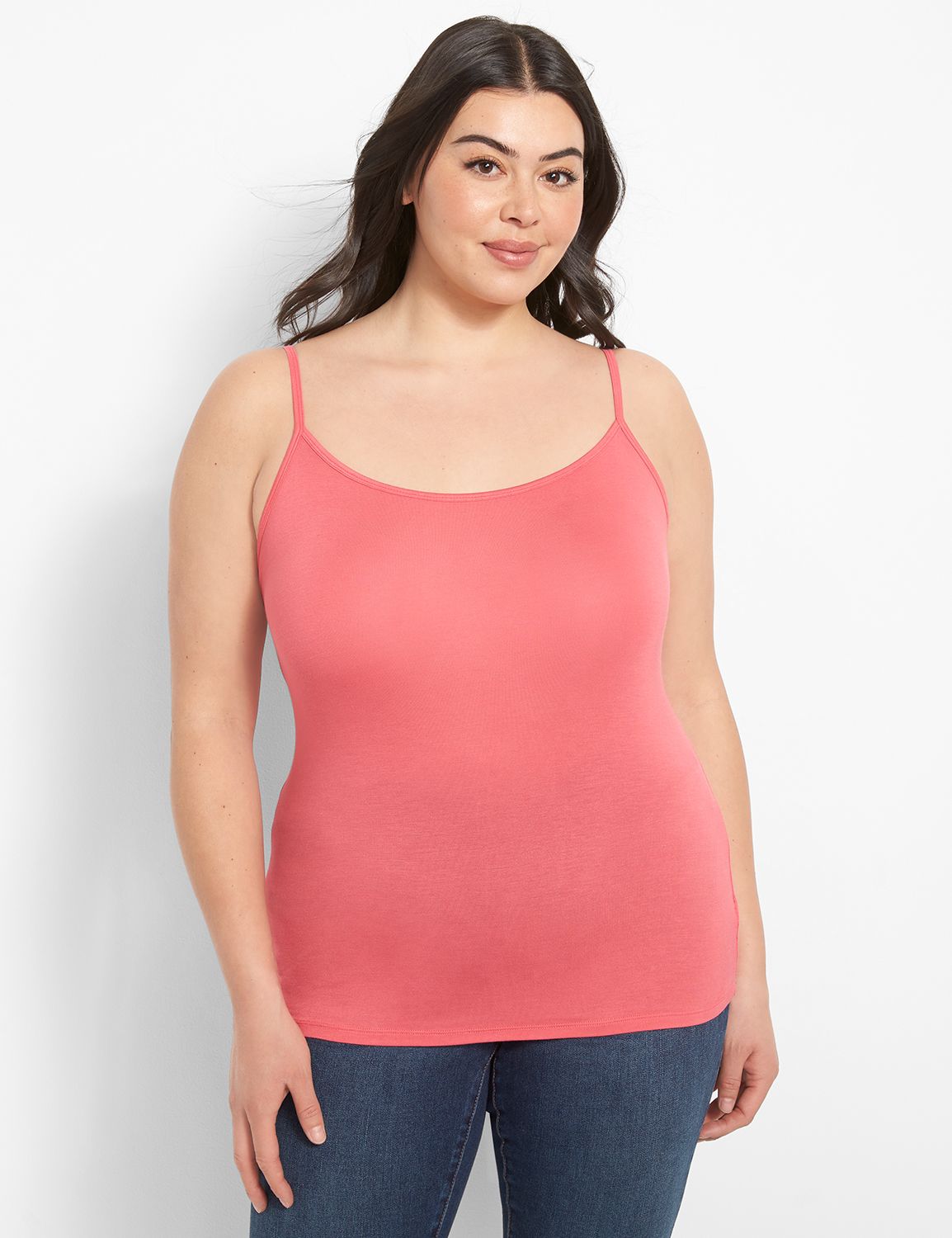Fitted Scoop-Neck Cami