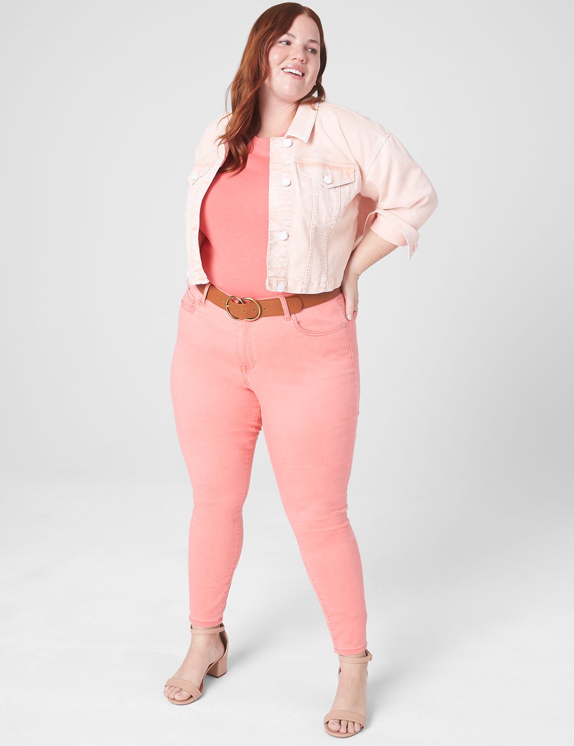 Curvy Fit Sateen Skinny 1127993 | LaneBryant