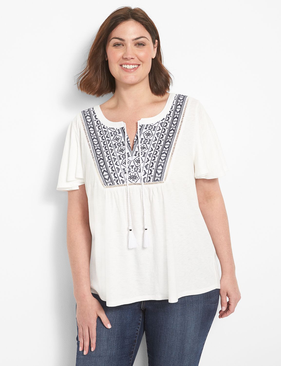 Short Extra Full Flutter Sleeve Not