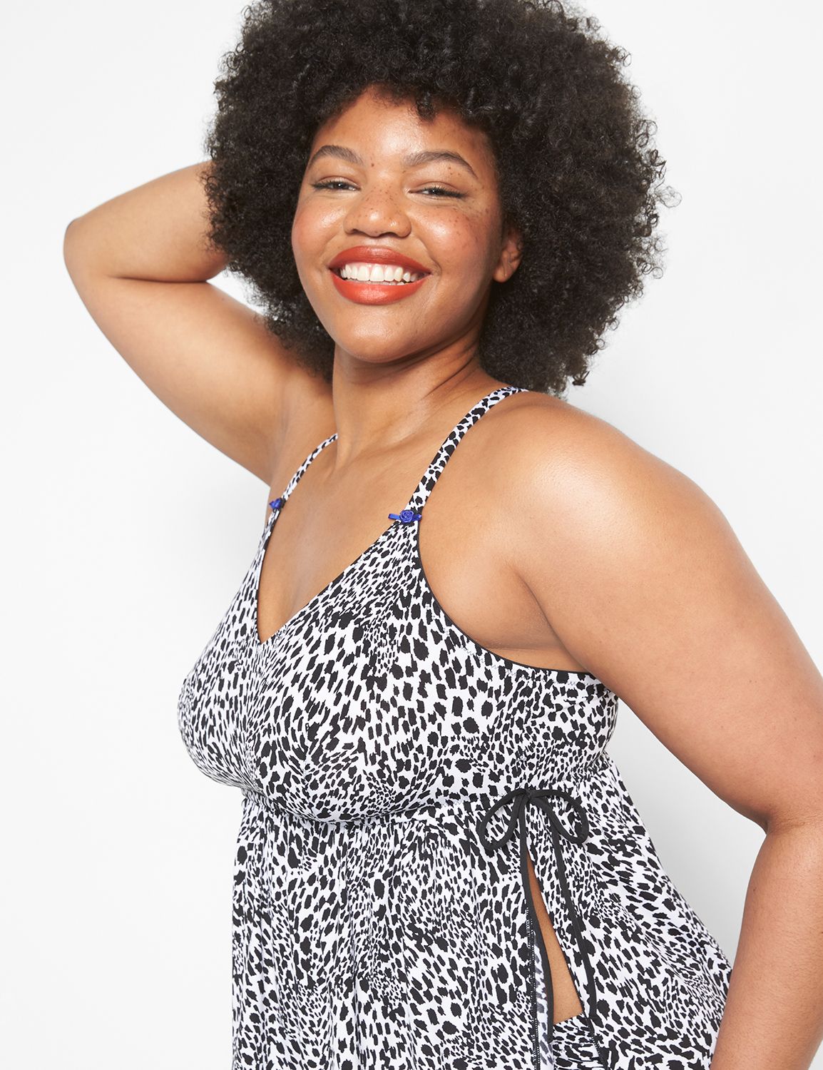 Micro Tie Cami & Tap Short Set | LaneBryant