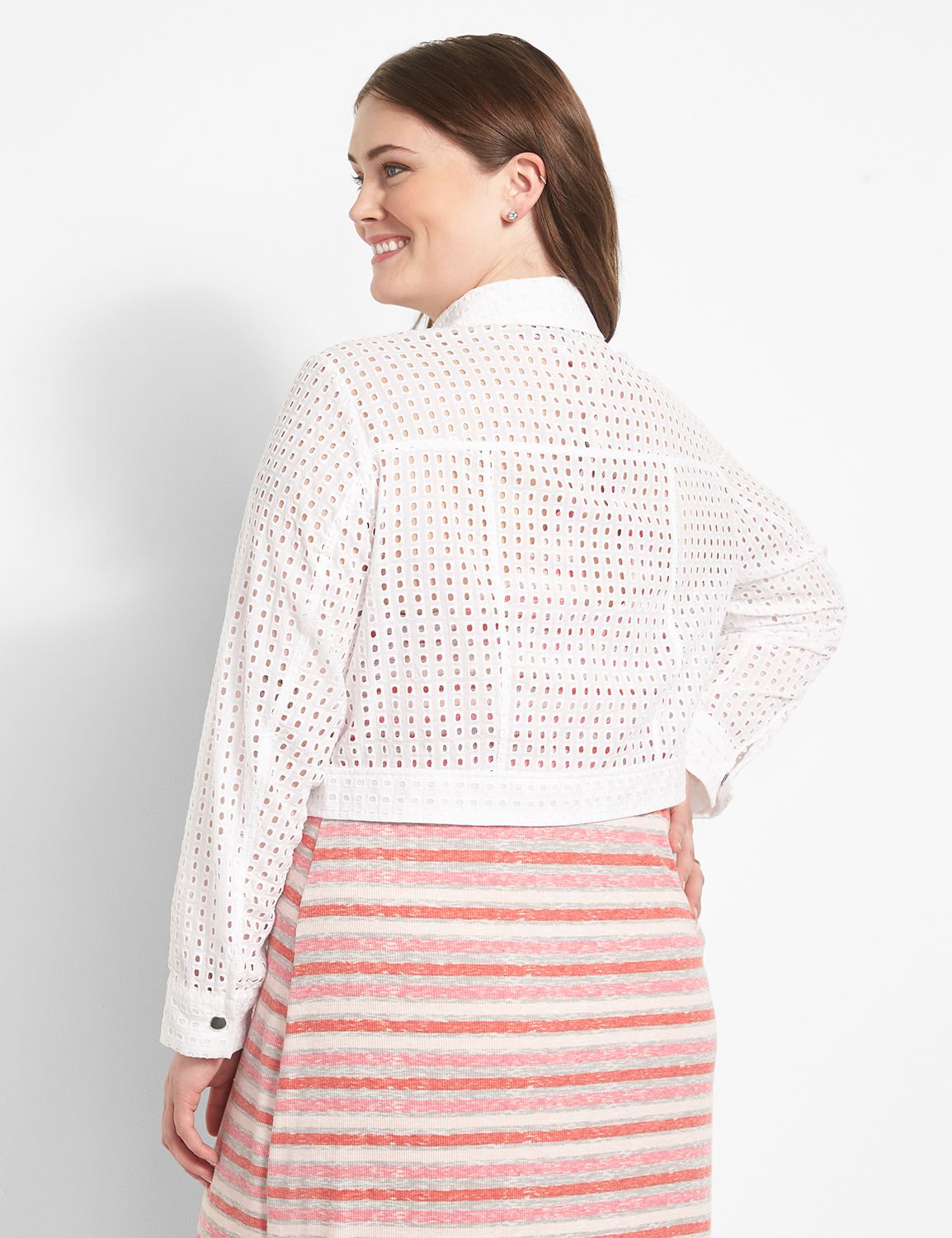 Eyelet Trucker Jacket