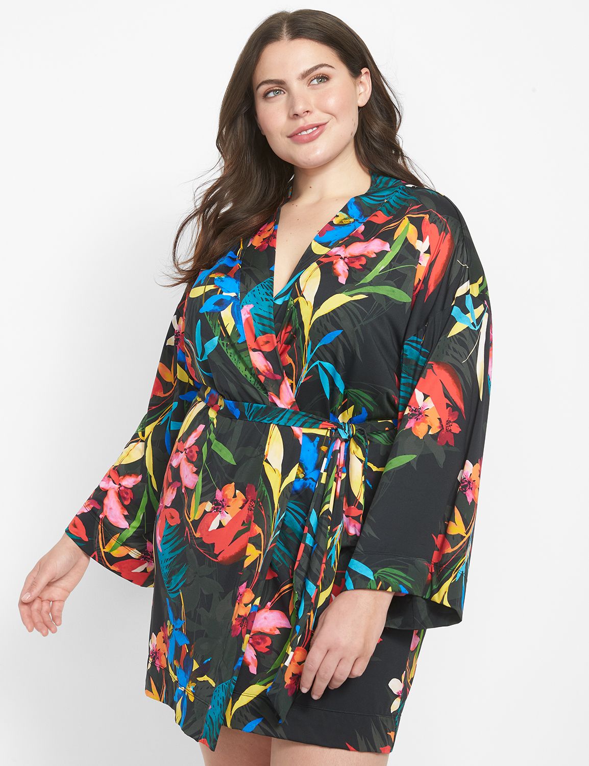 Tropical Micro robe 1126235 | LaneBryant