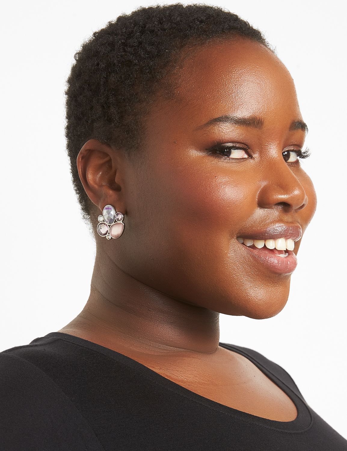 STATEMENT STUD MIXED STONES | LaneBryant