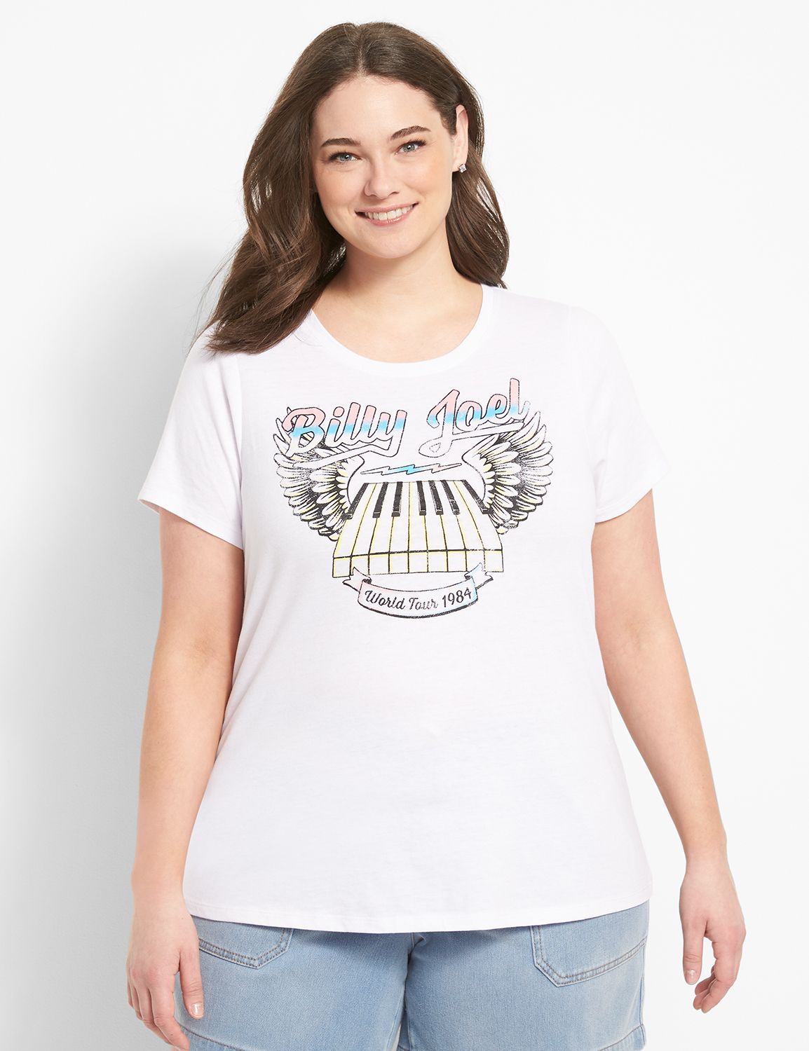 SS Crew Neck Straight Hem Tee Graph