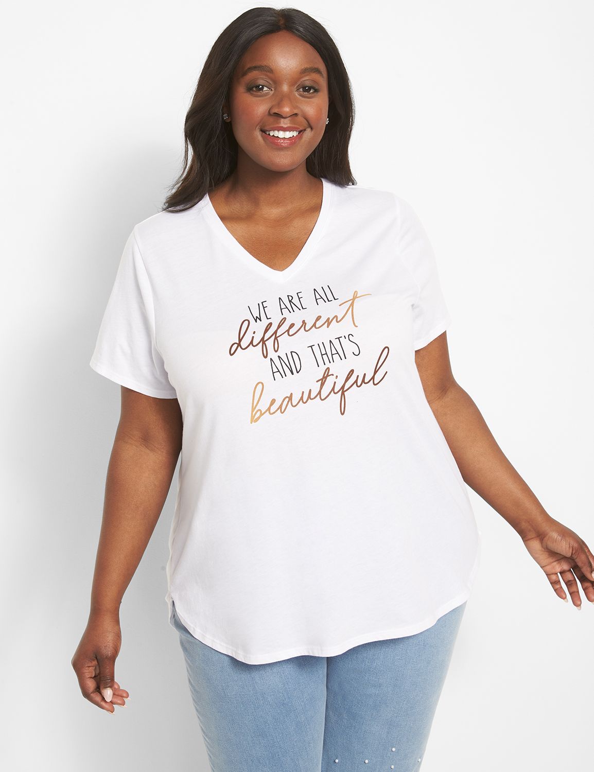 Classic Short-Sleeve Different & Beautiful Graphic Tee