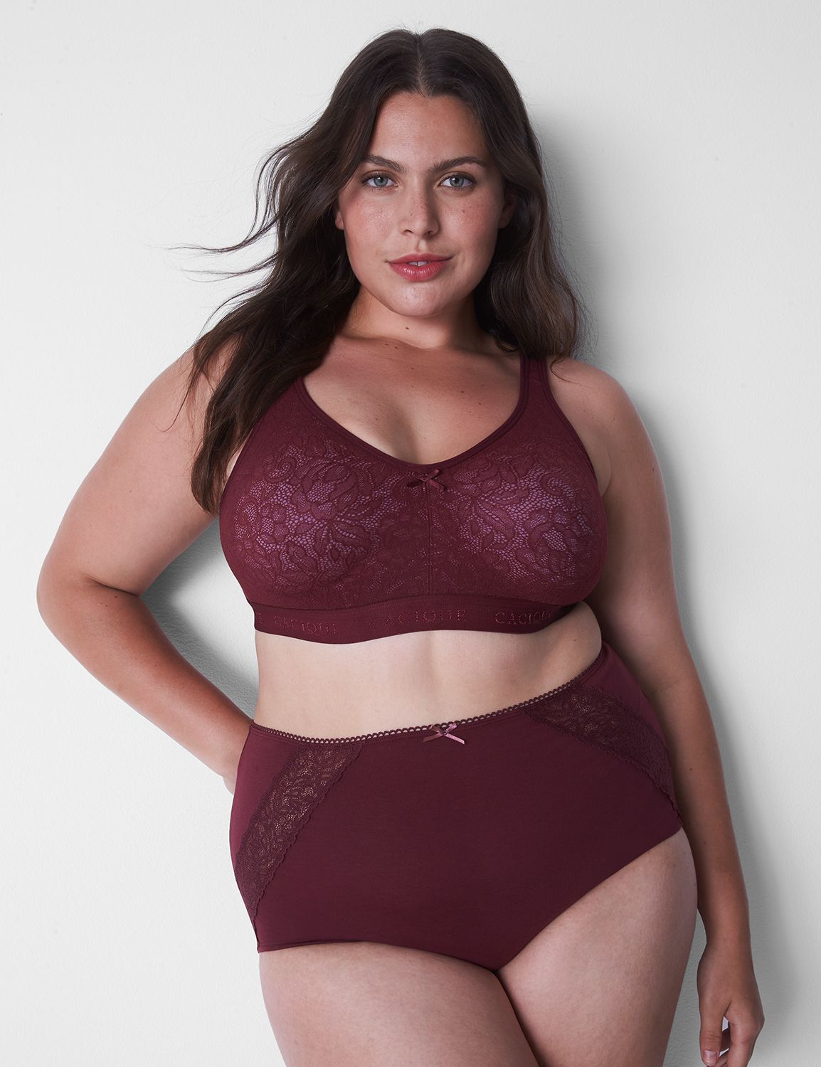 Cotton High Waist Brief Stretch Lac Lanebryant