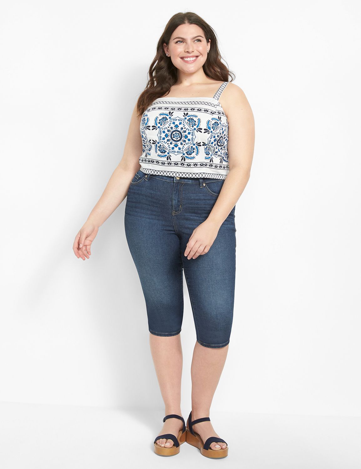 Sleeveless Bodice Crop Top 1126472
