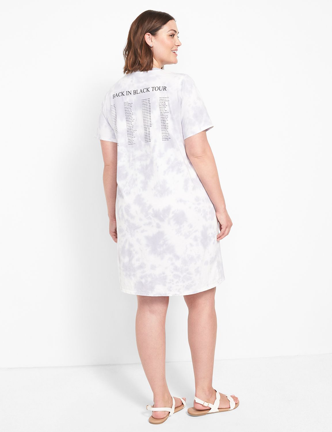 AC/DC Graphic T-Shirt Dress