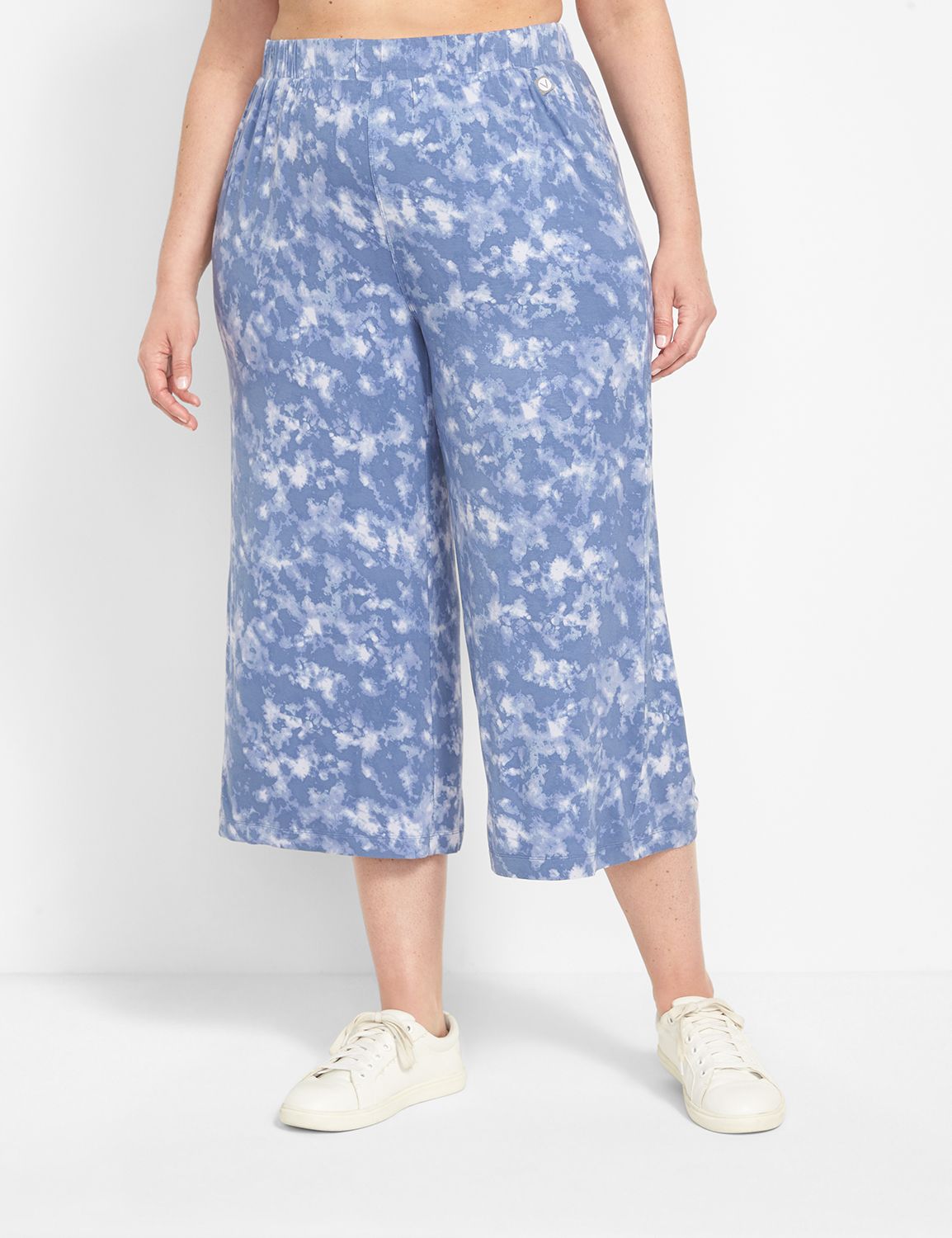 LIVI Knit Capri Wide Leg Pant