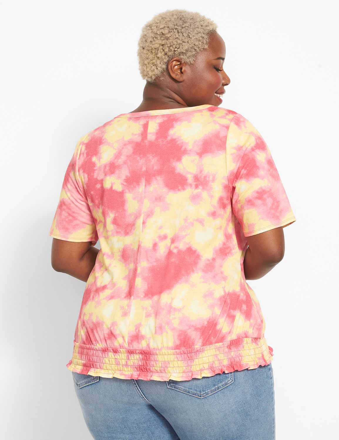 Classic Crew-Neck Banded Hem Tee