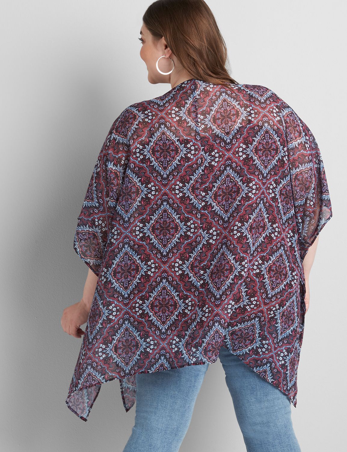 Basic Chiffon Overpiece 1121566:LBF21061PrarieFieldsV3(poncho)_CW01:ONESZ