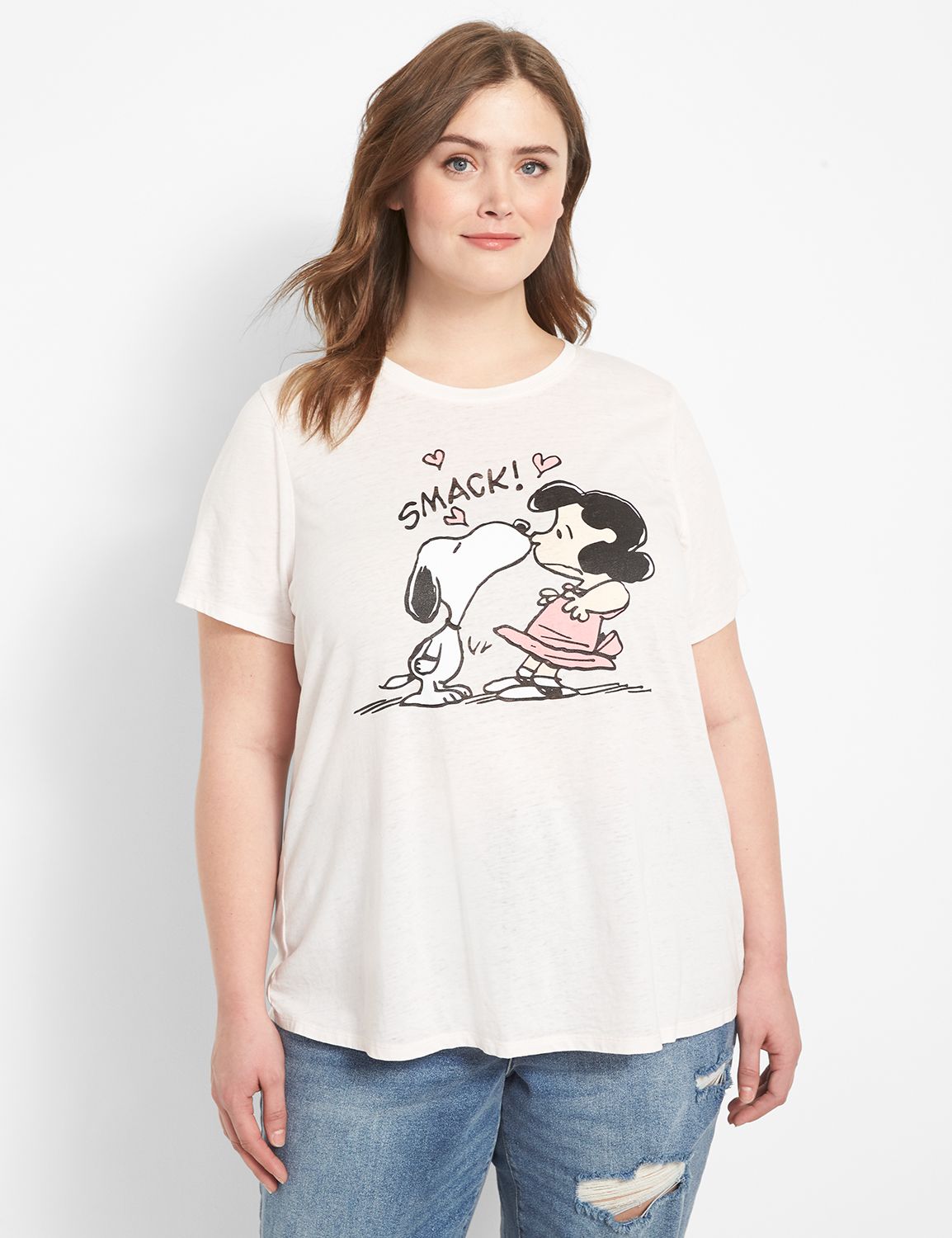Classic Peanuts Heart Smack Graphic Tee