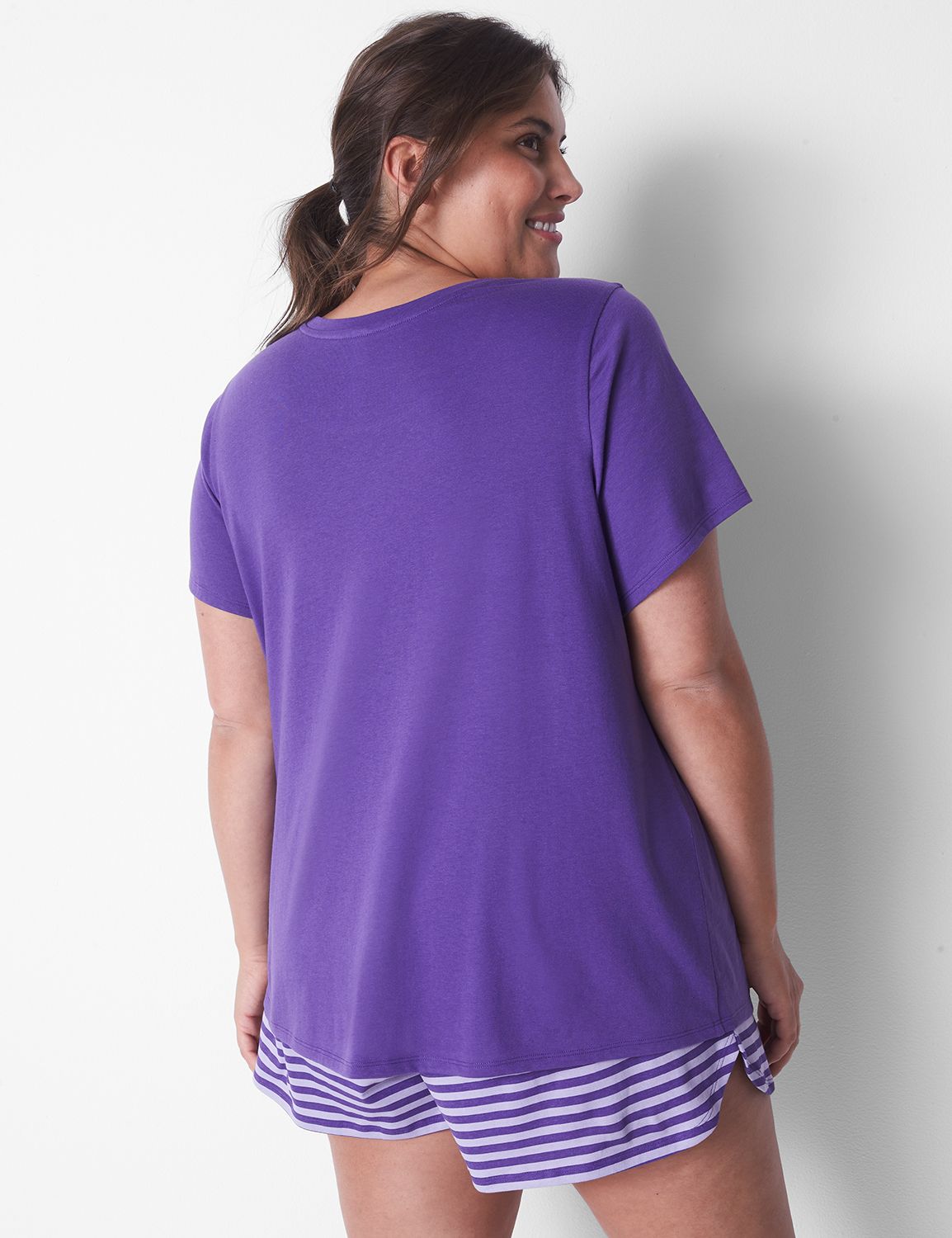 Tee and Short PJ Set 1125971 F | LaneBryant