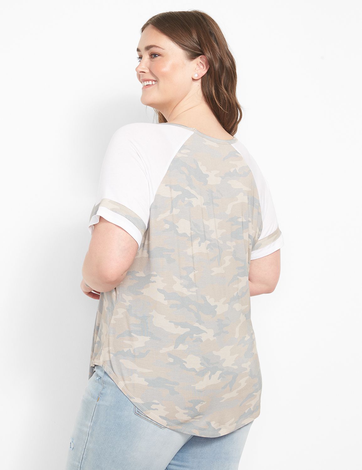 Short Raglan Sleeve Scoop Neck Base