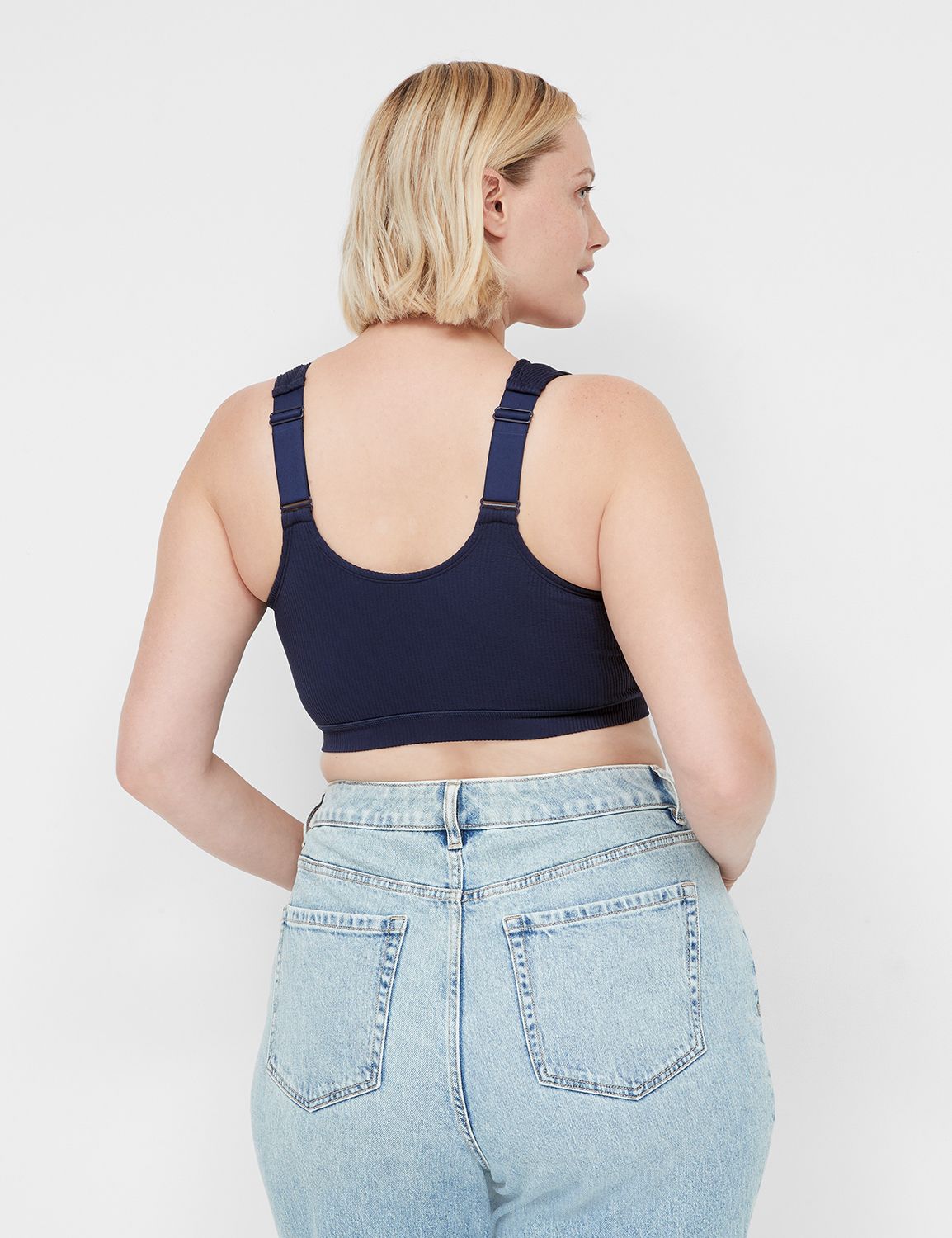 Wrap Seamless Ribbed Bralette | LaneBryant