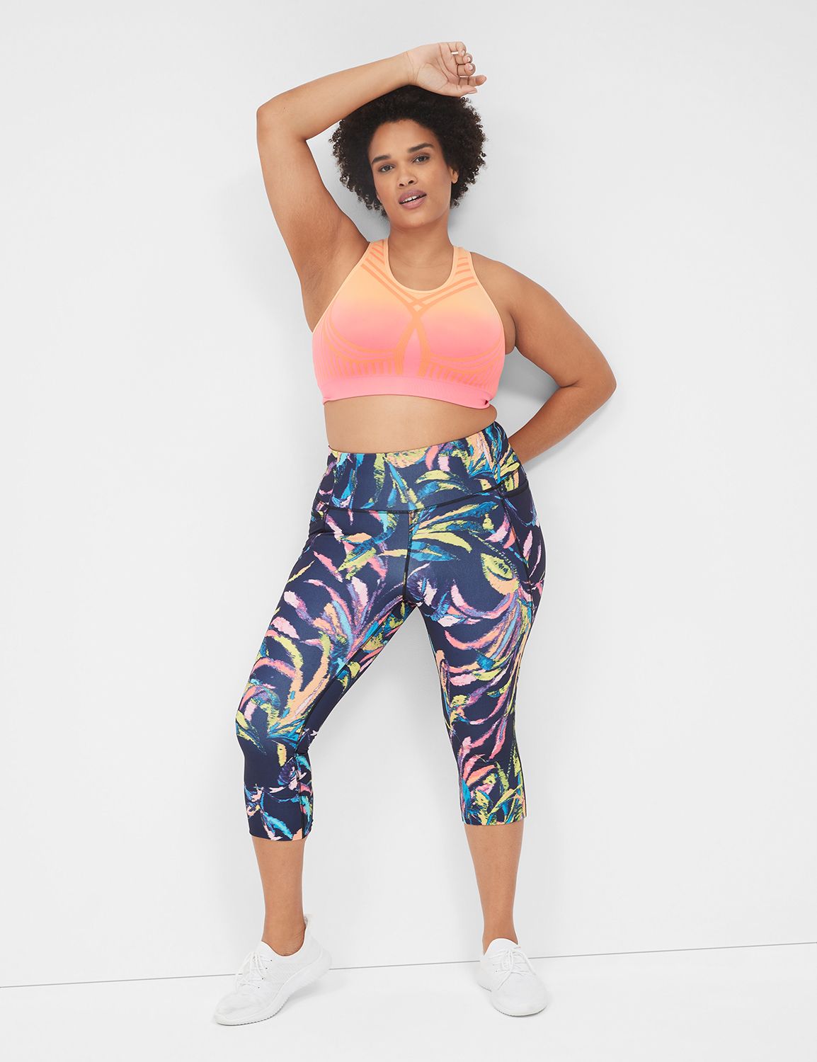 LIVI Wireless Medium-Impact Seamless Sports Bra | LaneBryant
