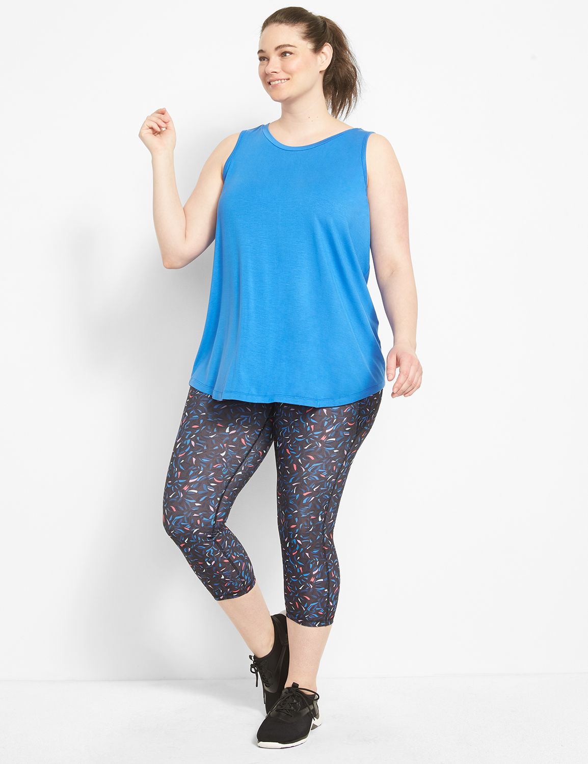 1112345 S V Back High Neck Tank