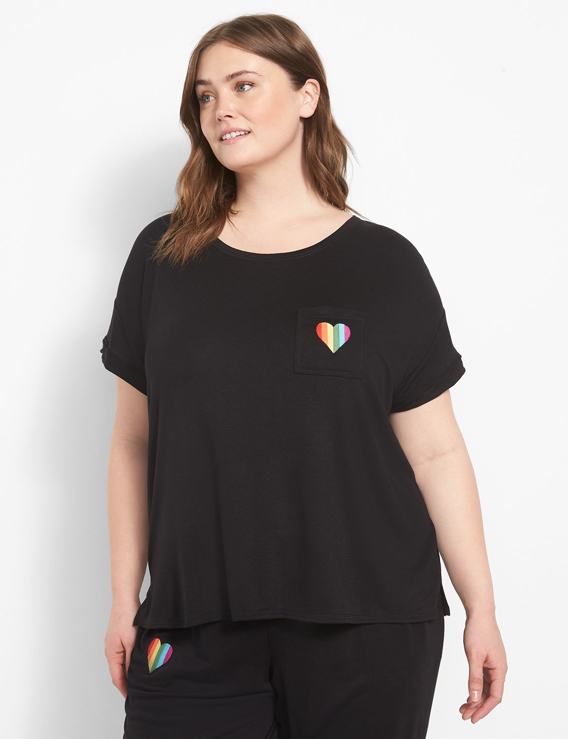 Terry Pocket Tee 1130022 F | LaneBryant