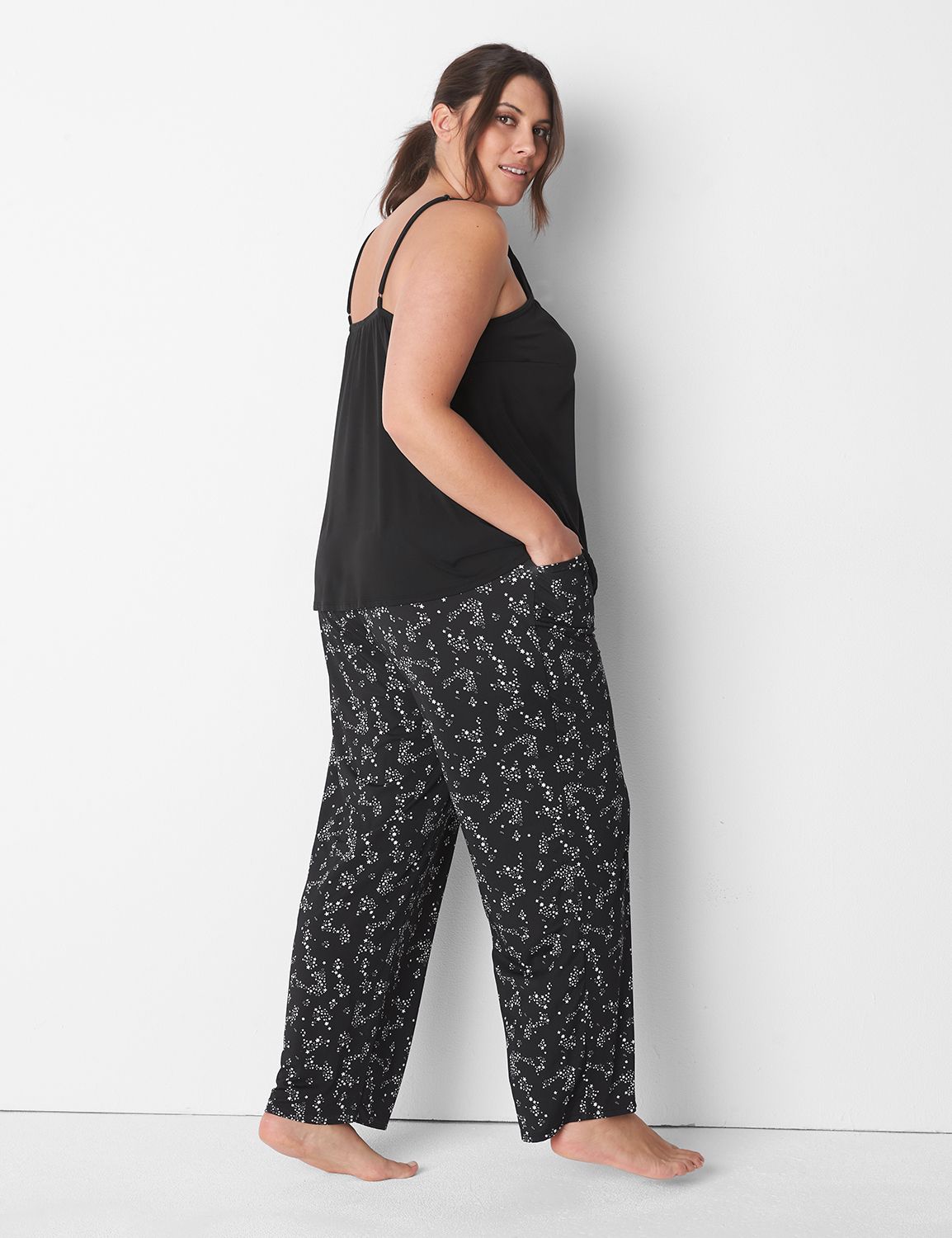 Micro Cami Block Pant PJ Set 113030 | LaneBryant