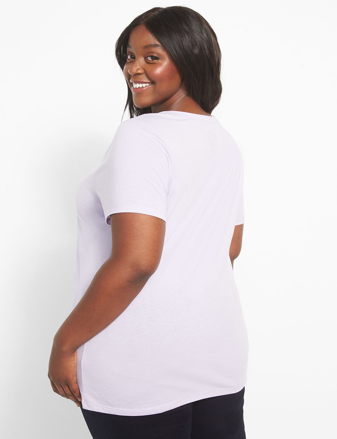 Classic Short-Sleeve Notch-Neck Selena Graphic Tee