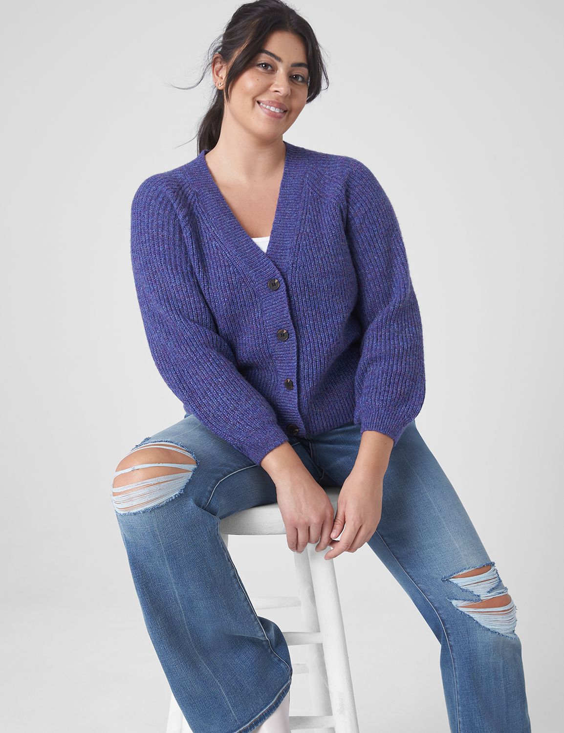 Long Sleeve Tie Front Cardigan 1127