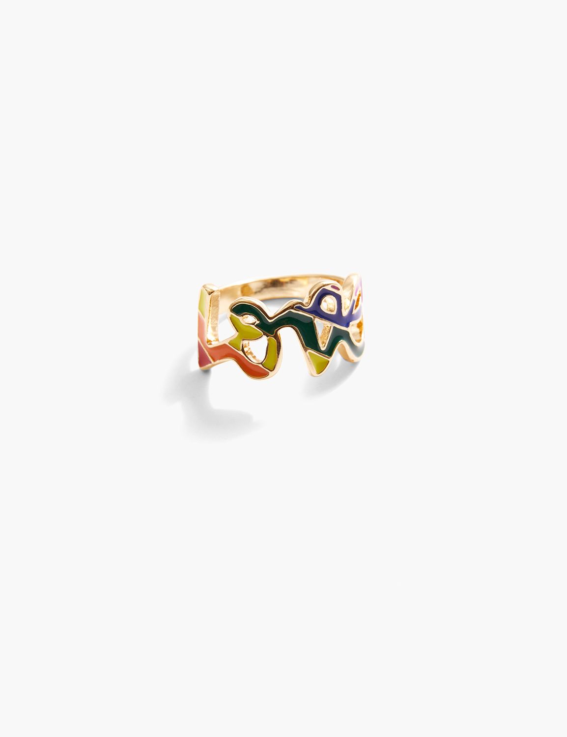 Pride Rainbow Love Ring | LaneBryant