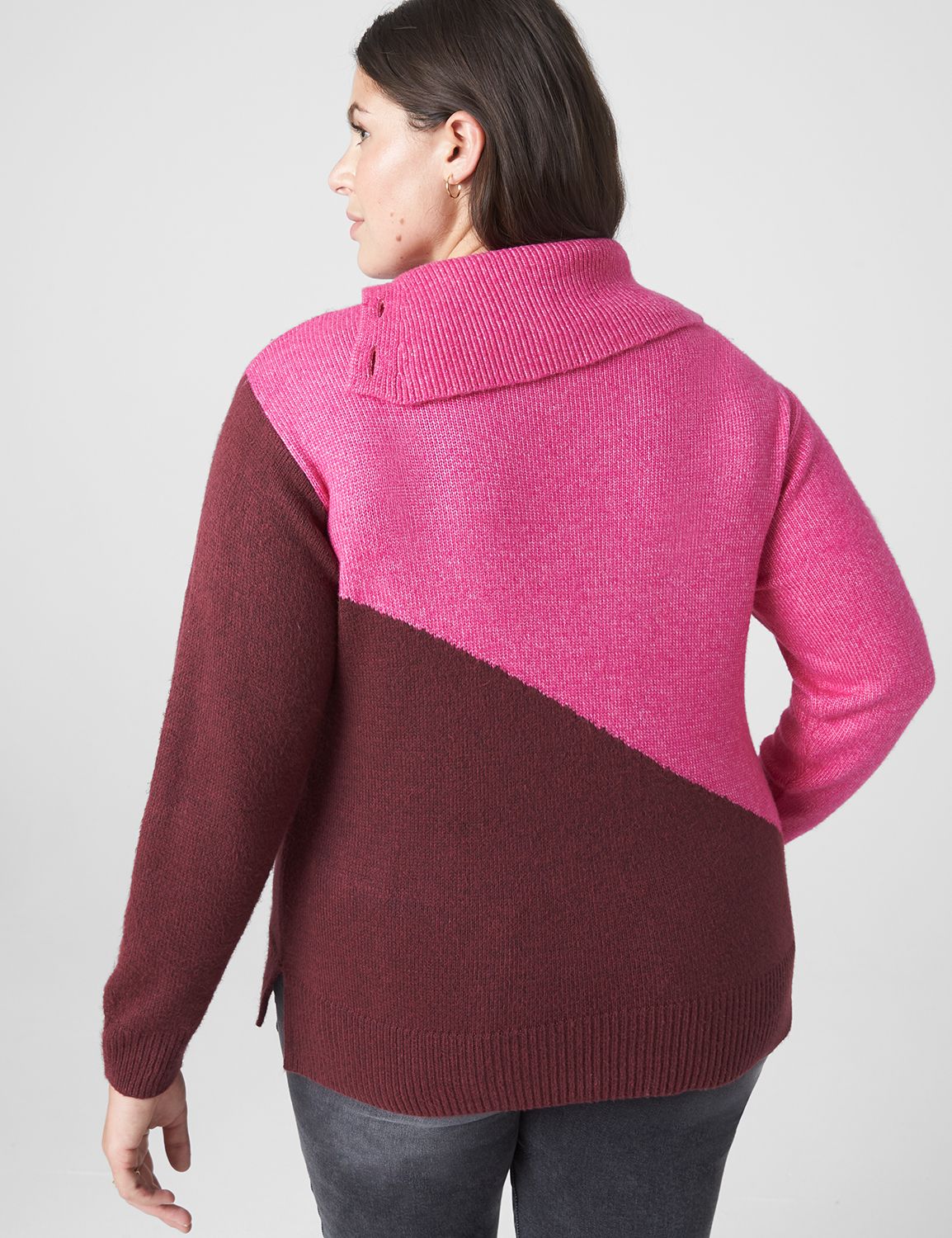 Classic Split-Cowlneck Pullover Sweater | LaneBryant