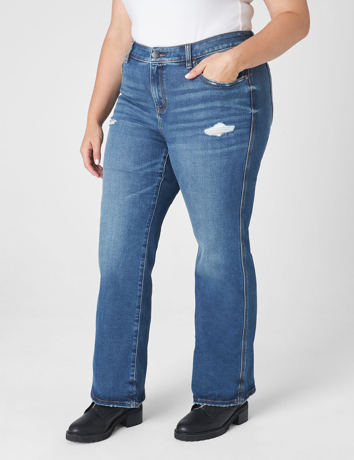 SIGNATURE MID RISE BOOT - BODY ICON | LaneBryant