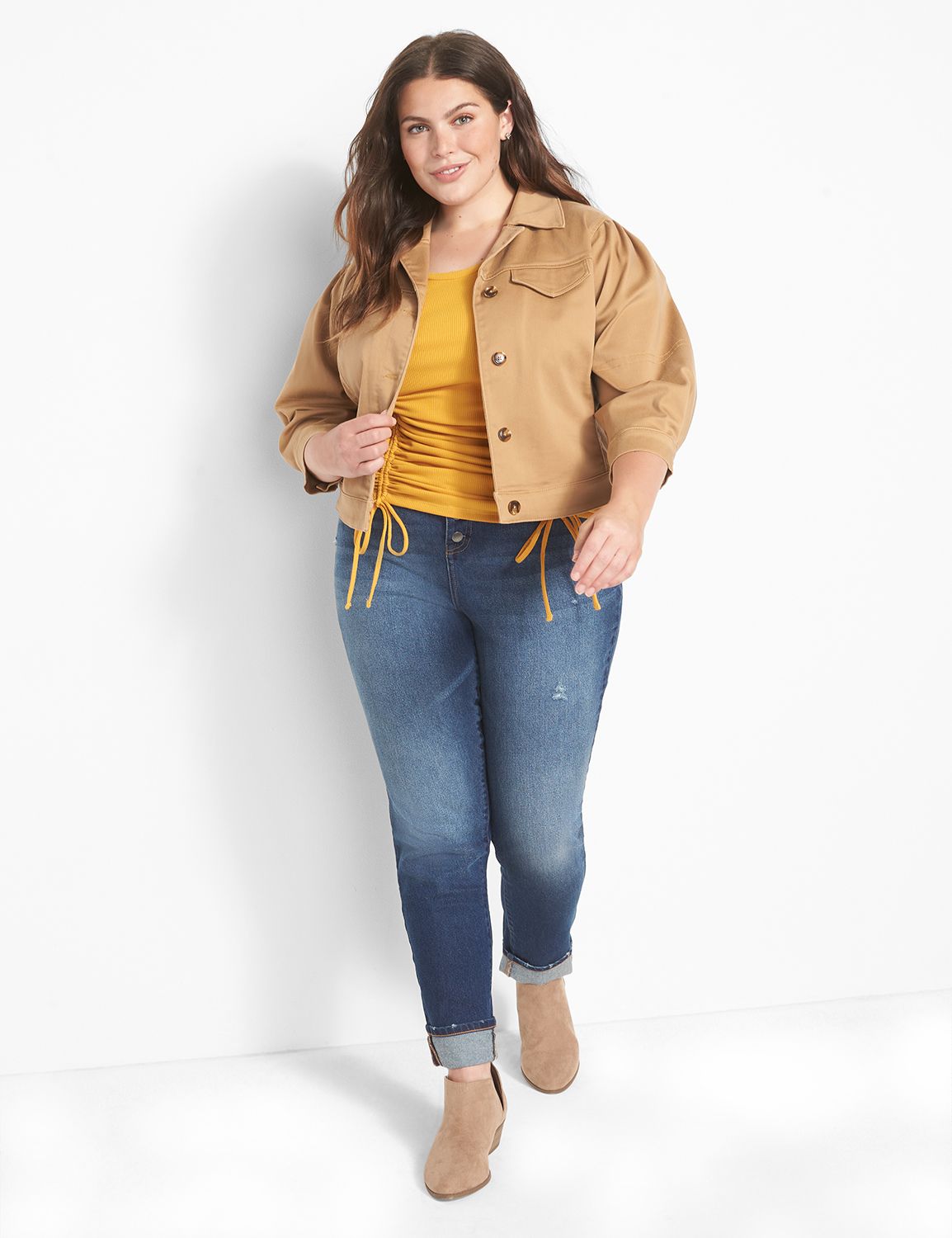 Puff-Sleeve Casual Jacket