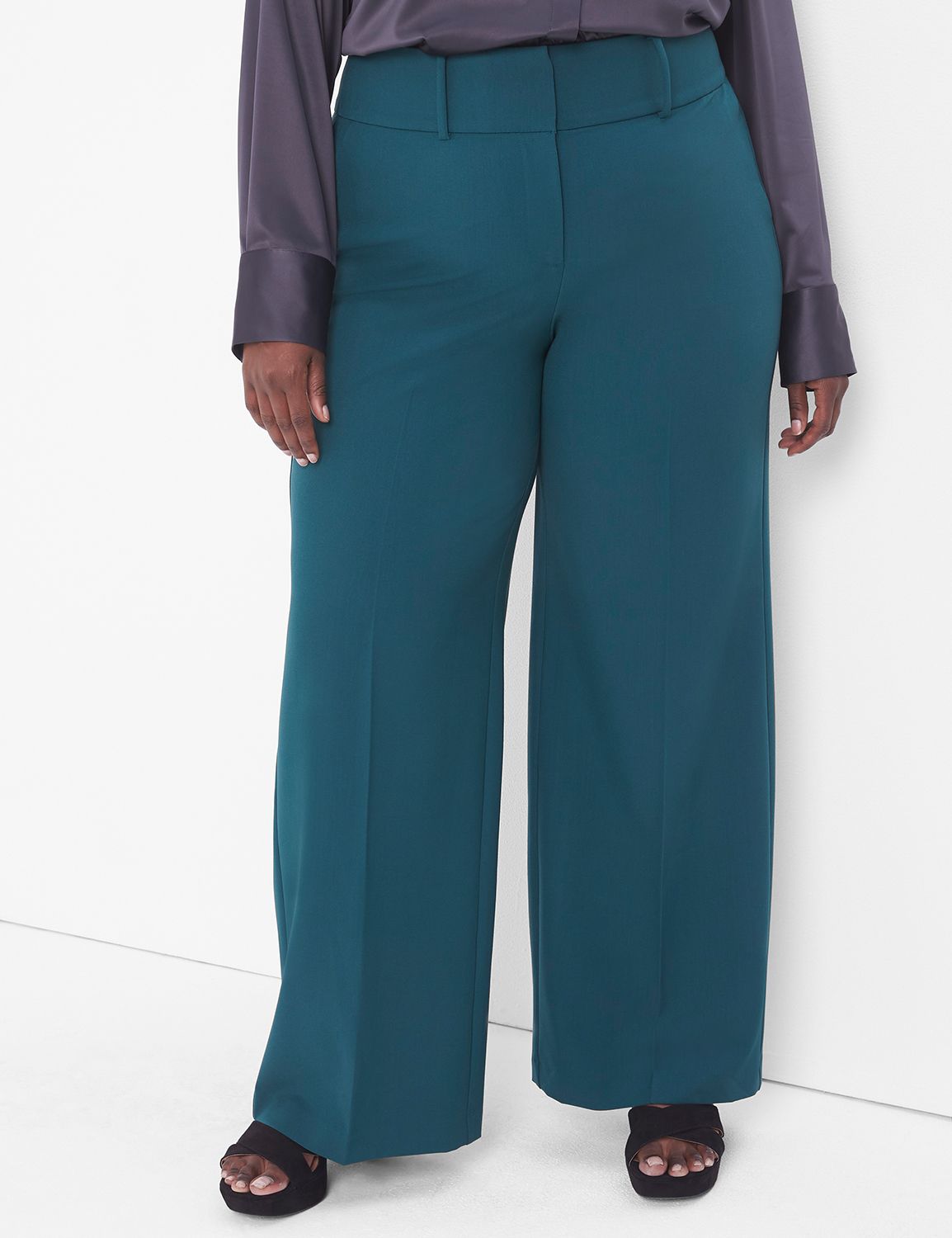 Signature Fit High-Rise Perfect Drape Wide Leg Pant