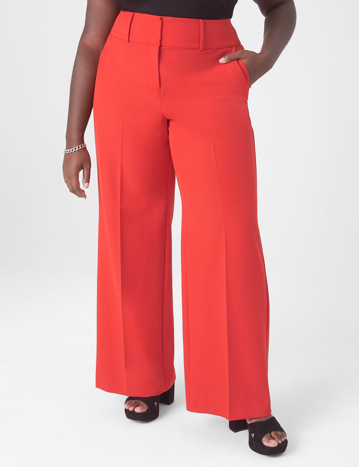 Signature Fit High-Rise Perfect Drape Wide Leg Pant