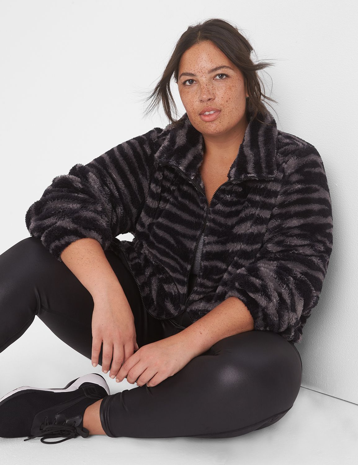 LIVI Printed Sherpa Jacket