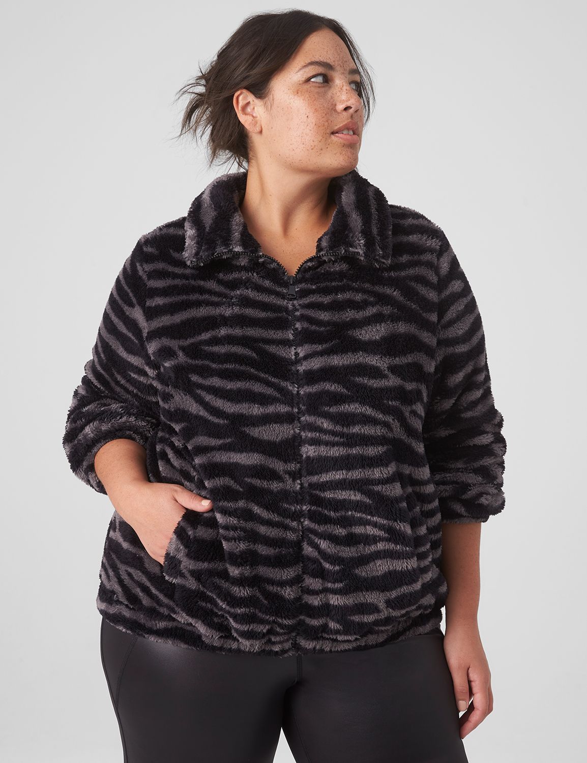 LIVI Printed Sherpa Jacket