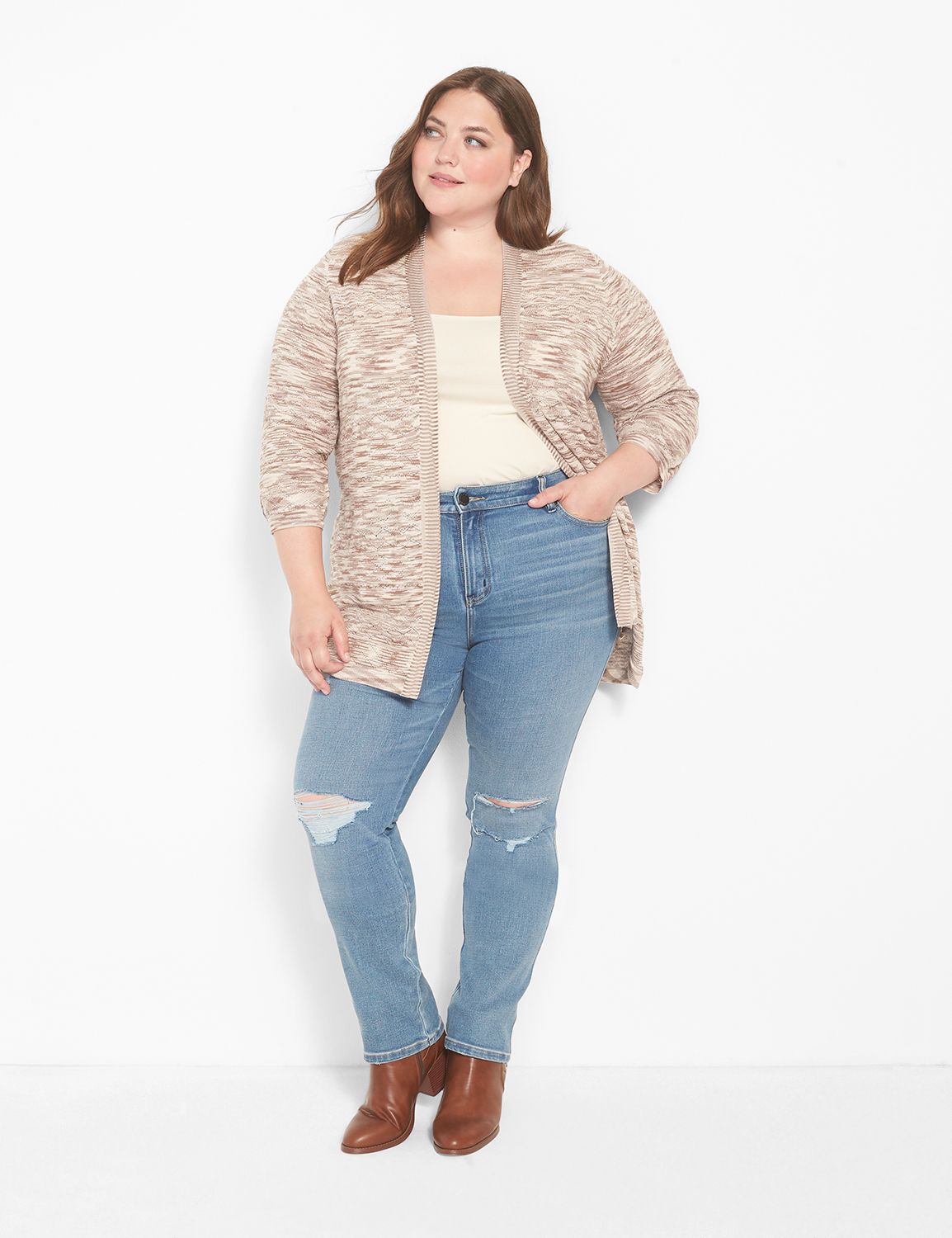 Straight Fit Body Icon High-Rise Straight Jean - Light Wash