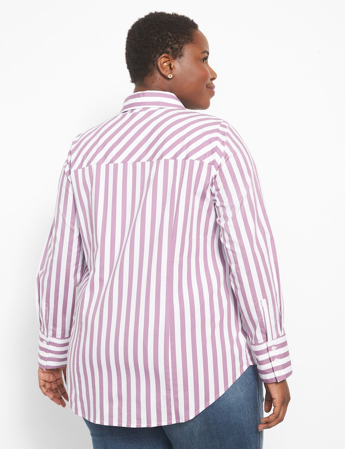 Classic Long Sleeve Button Front Po