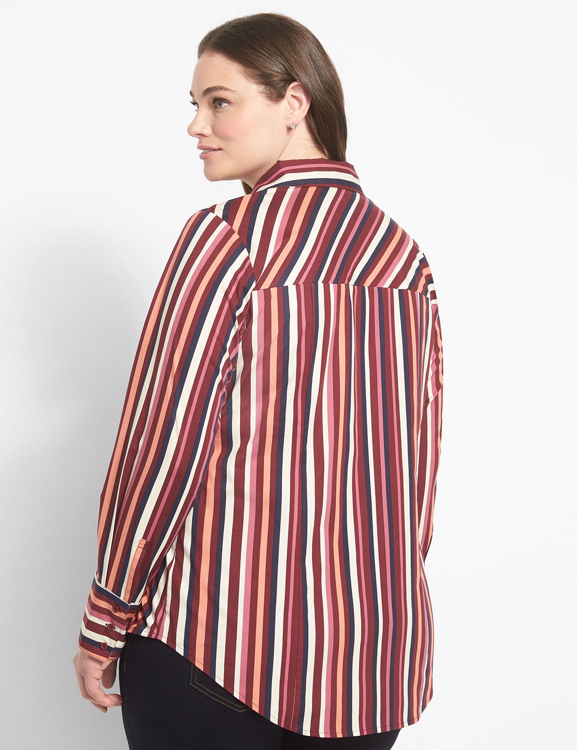 Classic Long Sleeve Button Front Po